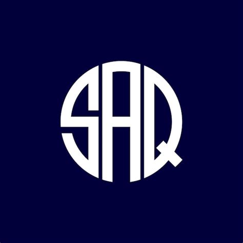 Premium Vector Saq Circle Logo Design
