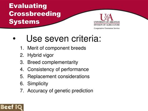 Ppt Crossbreeding Systems Powerpoint Presentation Free Download Id