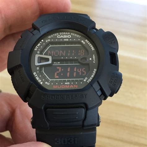 Mint Casio Mudman Military Black Watchcharts Marketplace