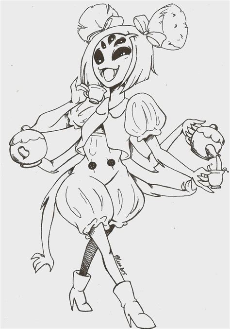Muffet Undertale Inktober 2015 Doodle 5 By Mess Anime Artist On Deviantart