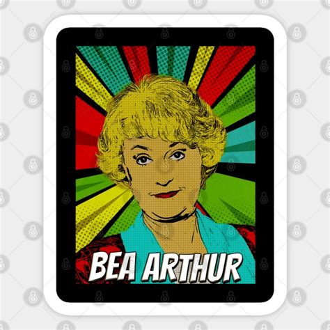 Bea Arthur Golden Girls Pop Art Design Fan Art Bea Arthur