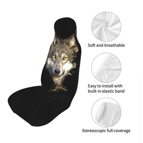 Красив вълк Универсален калъф за столче за кола протектор интериорни аксесоари пътни калъфи