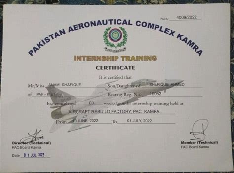 Anam Shafique On Linkedin Alhumdulilah I Got My Certificate From Pac