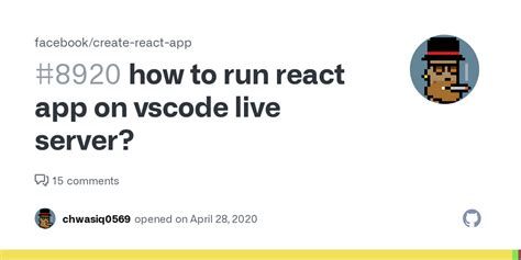 How To Run React App On Vscode Live Server Issue Facebook Create React App GitHub
