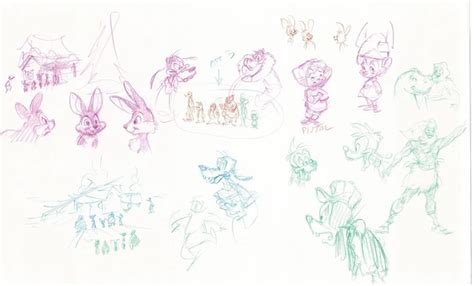 Goof Troop Disney Production Animation Drawing From Animators Estate