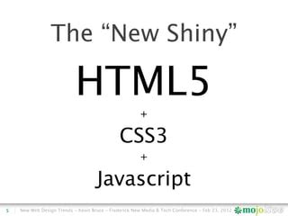 Web Design Trends - the Do's and Don'ts of using HTML5 | PPT