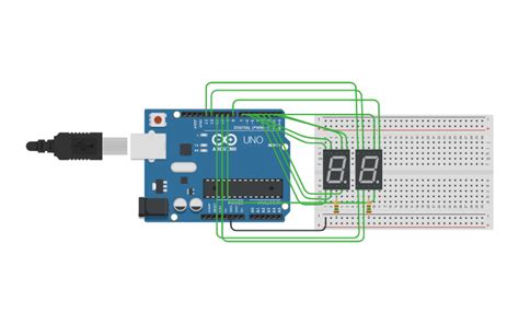 circuit design aula 10 11 display de 7 segmentos tinkercad