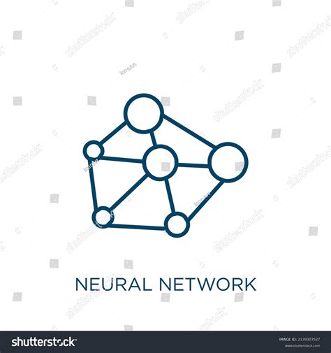 Neural Network Icon Thin Linear Neural Stock Vector Royalty Free Shutterstock