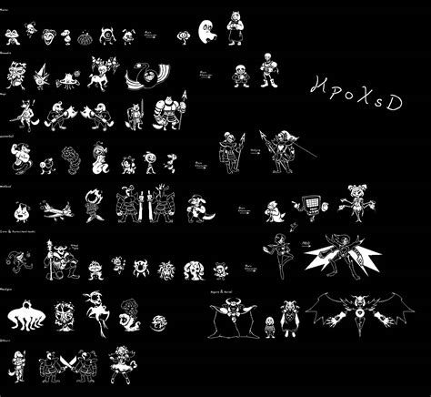 Undertale All Battle Sprites By Hpoxsd On Deviantart