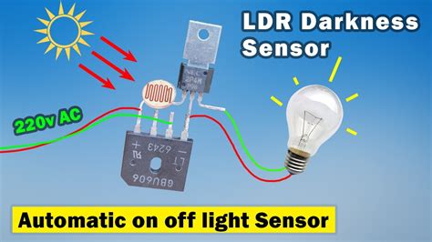 Make Automatic On Off Switch For Lights Automatic Street Light On Off Using Ldr Youtube