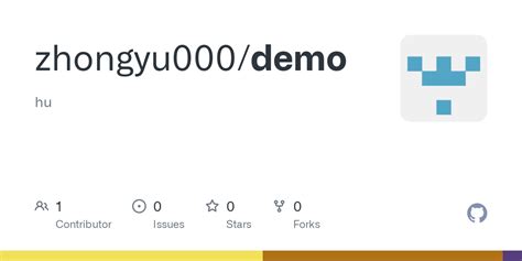 Github Zhongyu000demo Hu