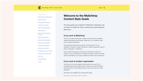 Mailchimp Style Guide The Anatomy Of A Perfect Content Style Guide Writer