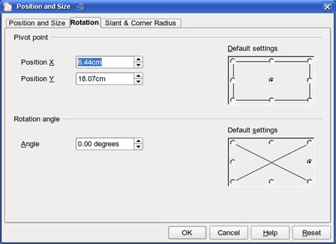 Setting Size And Position Exactly Apache Openoffice Wiki