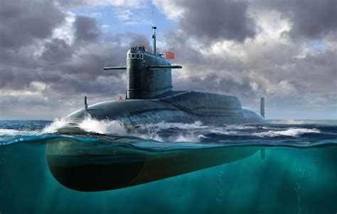 Wallpaper China China Ssbn Nuclear Submarine Ssbn Missile