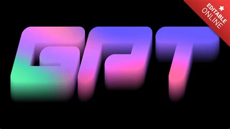 Gpt Gradient 3d Font Text Effect Generator