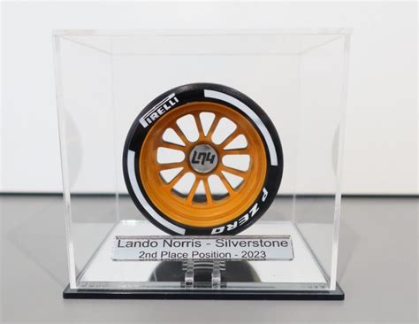 1 10th Scale Lando Norris 2023 Silverstone 2nd Position Tyre Display