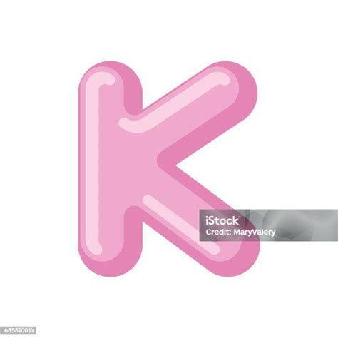 편지 K 사탕 폰트입니다 캐 러 멜 알파벳입니다 롤리팝 글자입니다 달콤한 Abc 가입 귀여운에 대한 스톡 벡터 아트 및 기타