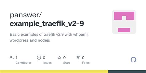 Github Panswerexampletraefikv2 9 Basic Examples Of Traefik V29