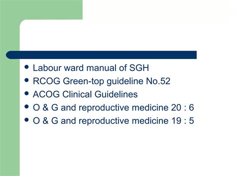 Postpartum Haemorrhage Ppt