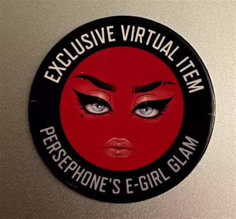 Roblox Series 11 Star Sorority Persephone E Girl Glam Face Code Only