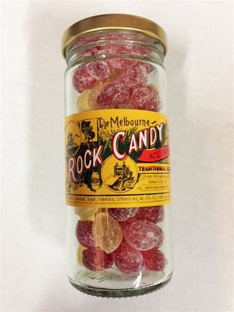 Melbourne Rock Candy Company Acid Drops 170g Dl Confectionery