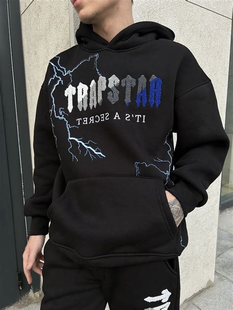 TRAPSTAR Siyah Oversize Eşofman Takımı