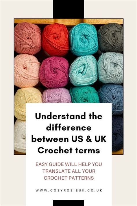 UK To US Crochet Terms Conversion