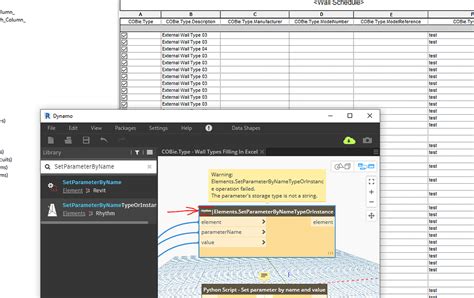 Cobie Data Using To Excel And Back Workflow Revit Dynamo