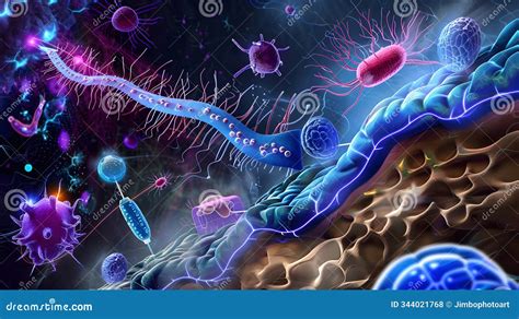 3d Illustration Of An Enzyme Substrate Stock Illustration Illustration Of Environment
