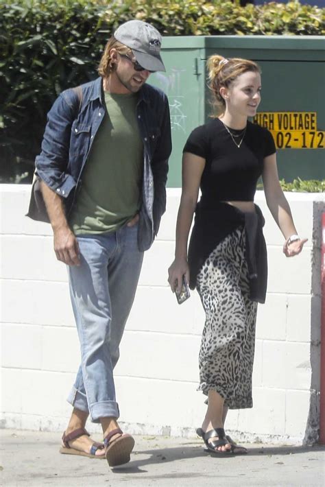 Emma Watson In A Black Tee Was Seen Out In Venice 08282019