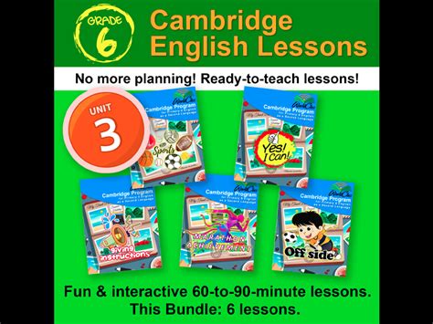 Esl Primary 6 Unit 03 The World Of Sports Cambridge Curriculum