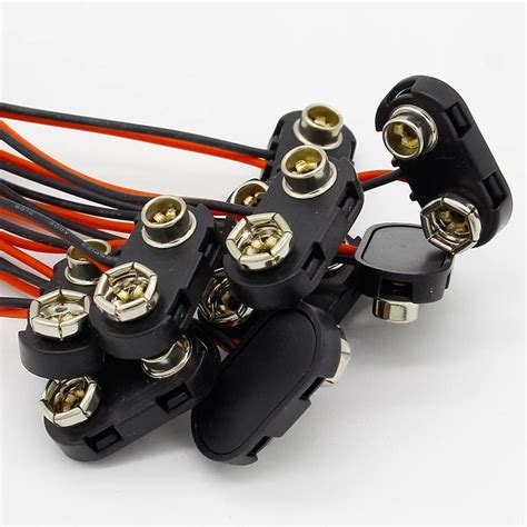 9v Battery Snap Connector Clip Lead Wires Holder Ibay