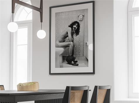 Frank Zappa Toilet Poster Bathroom Wall Decor Funny Bathroom Etsy Uk