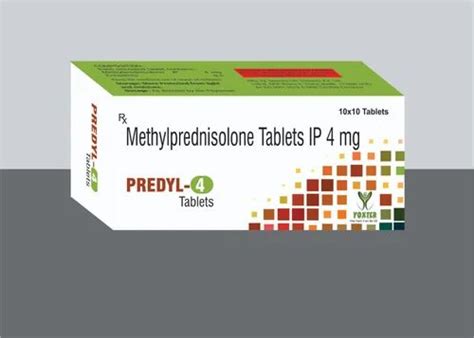 Predyl 4 Methylprednisolone Tablet 4mg At ₹ 44 Stripe In Jind Id 2851210112155