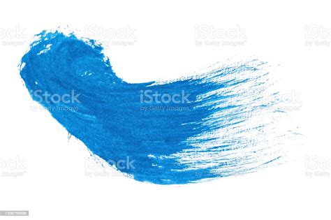흰색 배경에 로고와 배너를 위해 분리된 파란색 추상 수채화 페인트 브러시 스트로크 텍스처 디자인 창의적 일러스트레이션 질감에