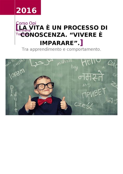 Il Comportamentismo E La Teoria Dellapprendimento Docsity