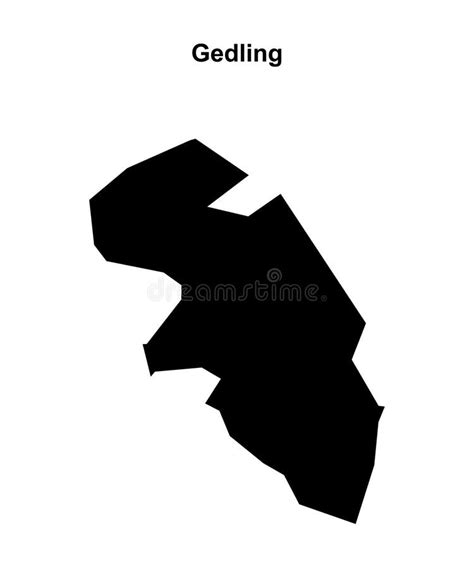Gedling Outline Map Stock Illustration Illustration Of Administrative
