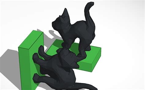 3d Design [하뫼] A Cat Shaped Seal 고양이 도장 Tinkercad