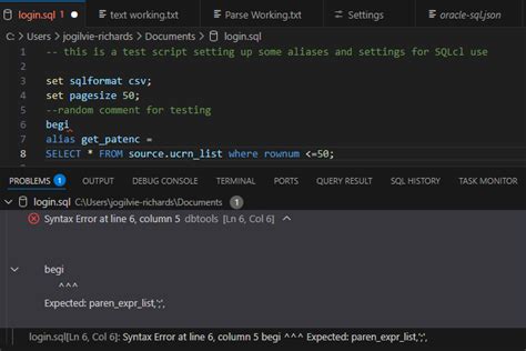 False Syntax Error Expected Parenexprlist Oracle Forums
