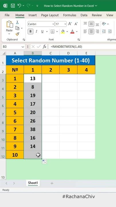 How To Select Random Numbers Between Two Numbers In Excel Excel