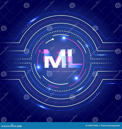 The Concept Of Machine Learning Ml Stock Vector Illustration Of