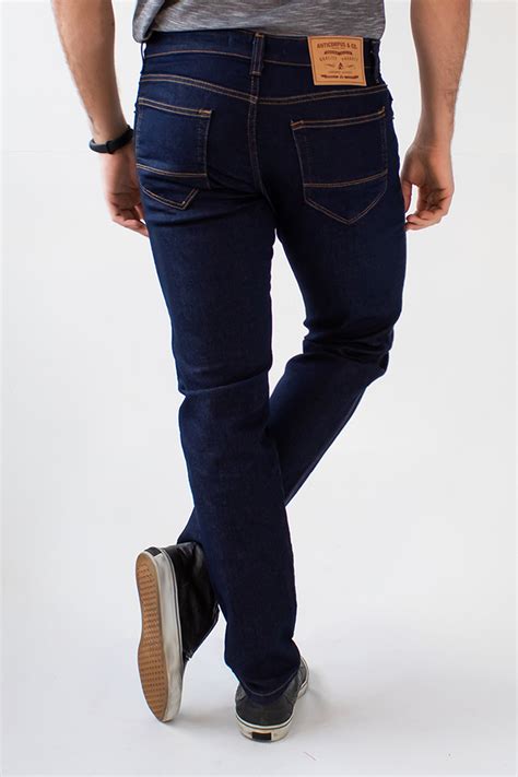 Calça Masculina Jeans Escuro Skinny Forro Elastano Anticorpus