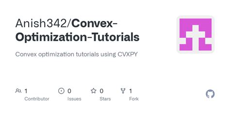 Github Anish342convex Optimization Tutorials Convex Optimization Tutorials Using Cvxpy