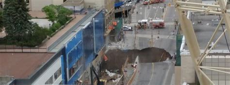 Large Sinkhole Opens In Downtown Ottawa Gas Leak Prompts Evacuations