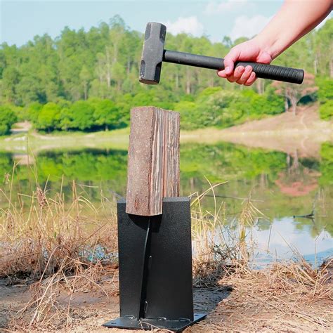 Simple Vertical Wood Splitter Small Manual Firewood Processor Log