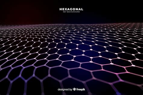 Free Vector Futuristic Hexagonal Net Background