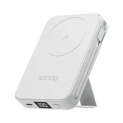 Sanag Power Bank With Built In Cables Ultra Slim 10000mah Portable