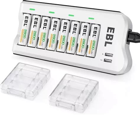 Pilas Recargables Ni Mh Aa Y Aaa 2800 Mah Con Cargador Usb MercadoLibre