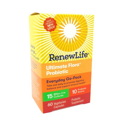 Renew Life Ultimate Flora Rts Daily Probiotic 15 Billion 60 Capsules