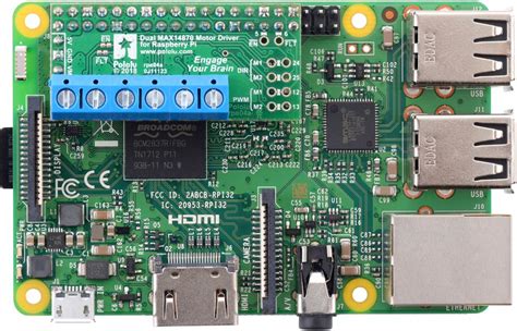 Driver De Motor Duplo MAX14870 Para Raspberry Pi Kit Parcial
